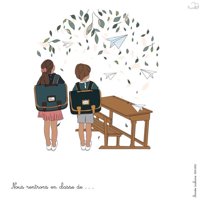 Rentrée scolaire 2022-2023, coloriage - Prunelle Créations